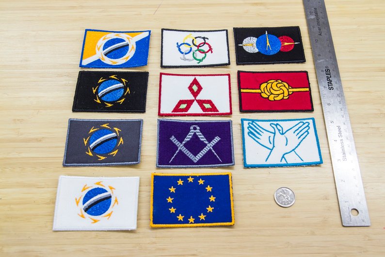 Terra Ignota Hive flag patches - Ada Palmer